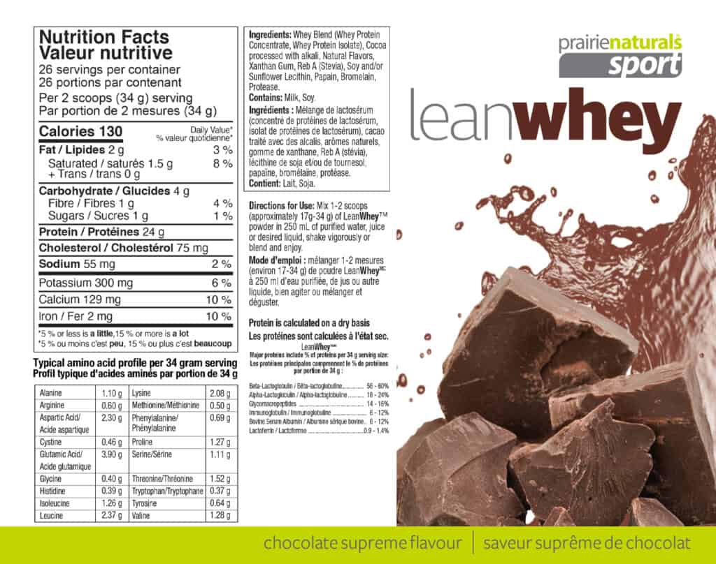 Lean Whey ™ Protein Powder – Prairie Naturals