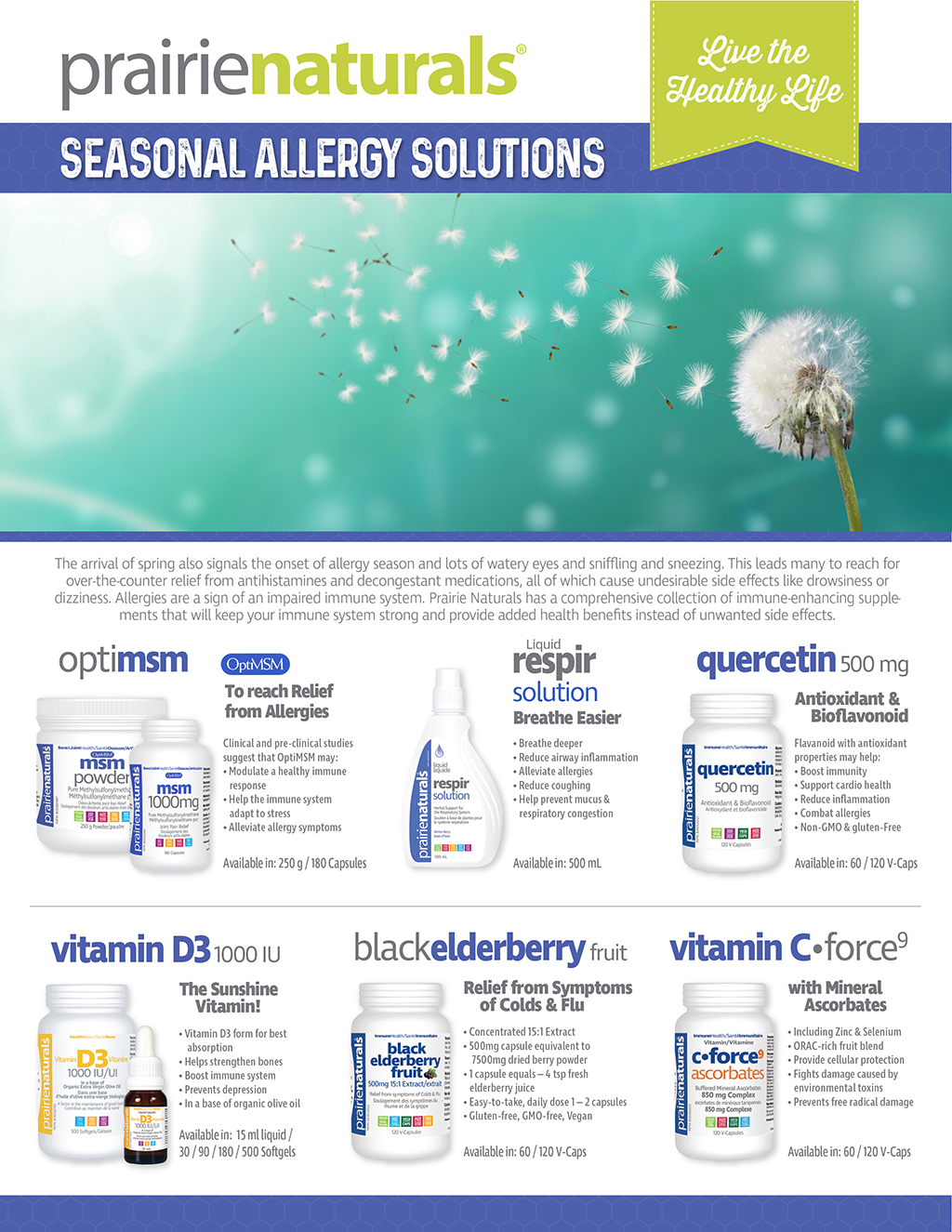 OptiMSM Combats Seasonal Allergies – Prairie Naturals