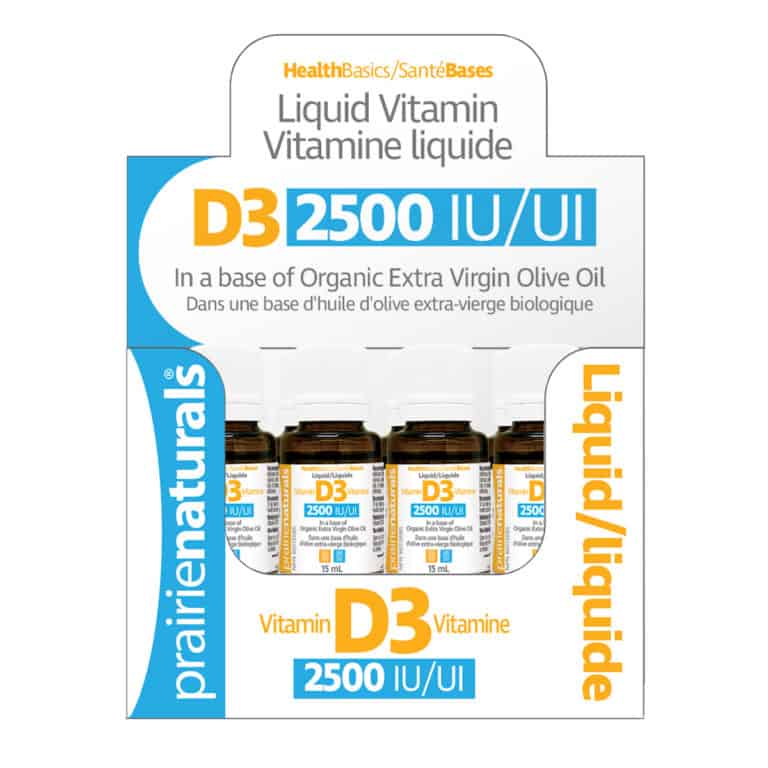 Vitamin D3 2500 IU Liquid – Prairie Naturals
