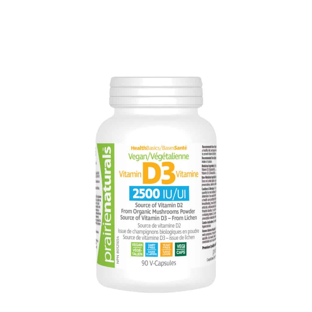 Vegan Vitamin D3 2500 IU – Prairie Naturals